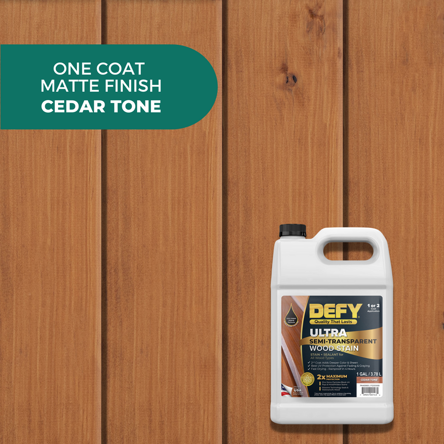 DEFY Ultra Semi-Transparent Wood Stain – SaverSystems