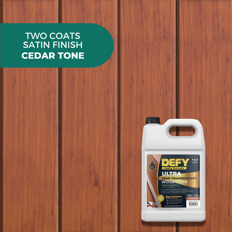 DEFY Ultra Semi-Transparent Wood Stain – SaverSystems