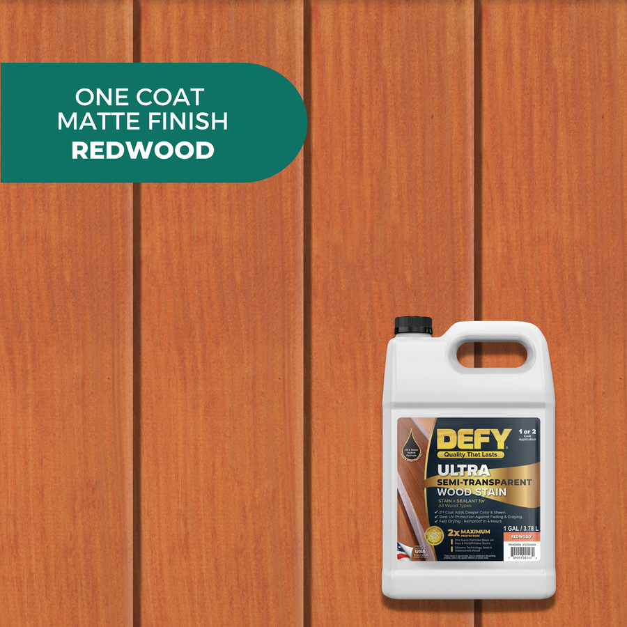 DEFY Ultra Semi-Transparent Wood Stain – SaverSystems